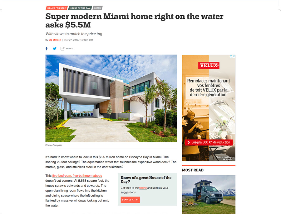 Curbed Miami – Modern Waterfront Home - LA VIE EST BELLE