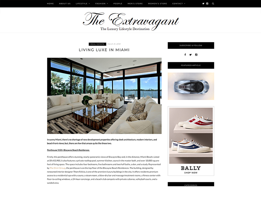 The Extravagant – Living luxe in Miami - LA VIE EST BELLE